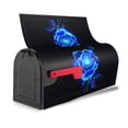 PHELIKA Blue Rose 02 Magnetic Mailbox Covers Post Letter Box Cover ...