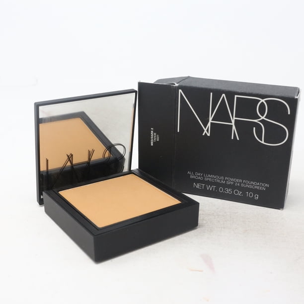 Nars All Day Luminous Powder Foundation Spf 24 0.42oz Med/Dark 2 Tahoe ...