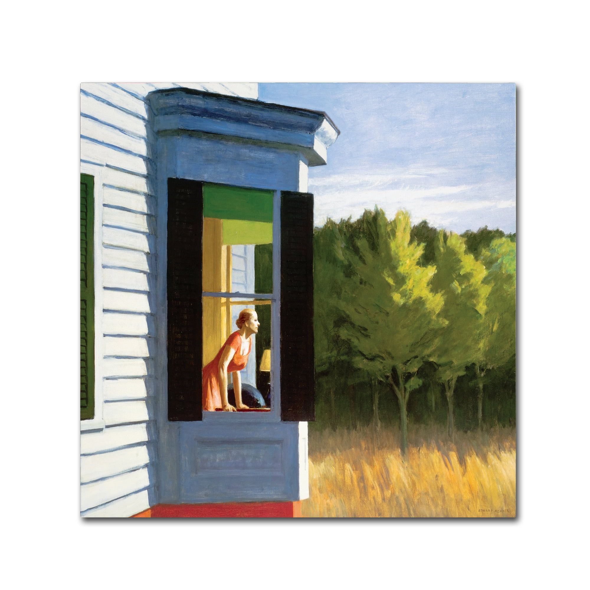 Trademark Fine Art 'Cape Cod Morning' Canvas Art by Edward Hopper ...