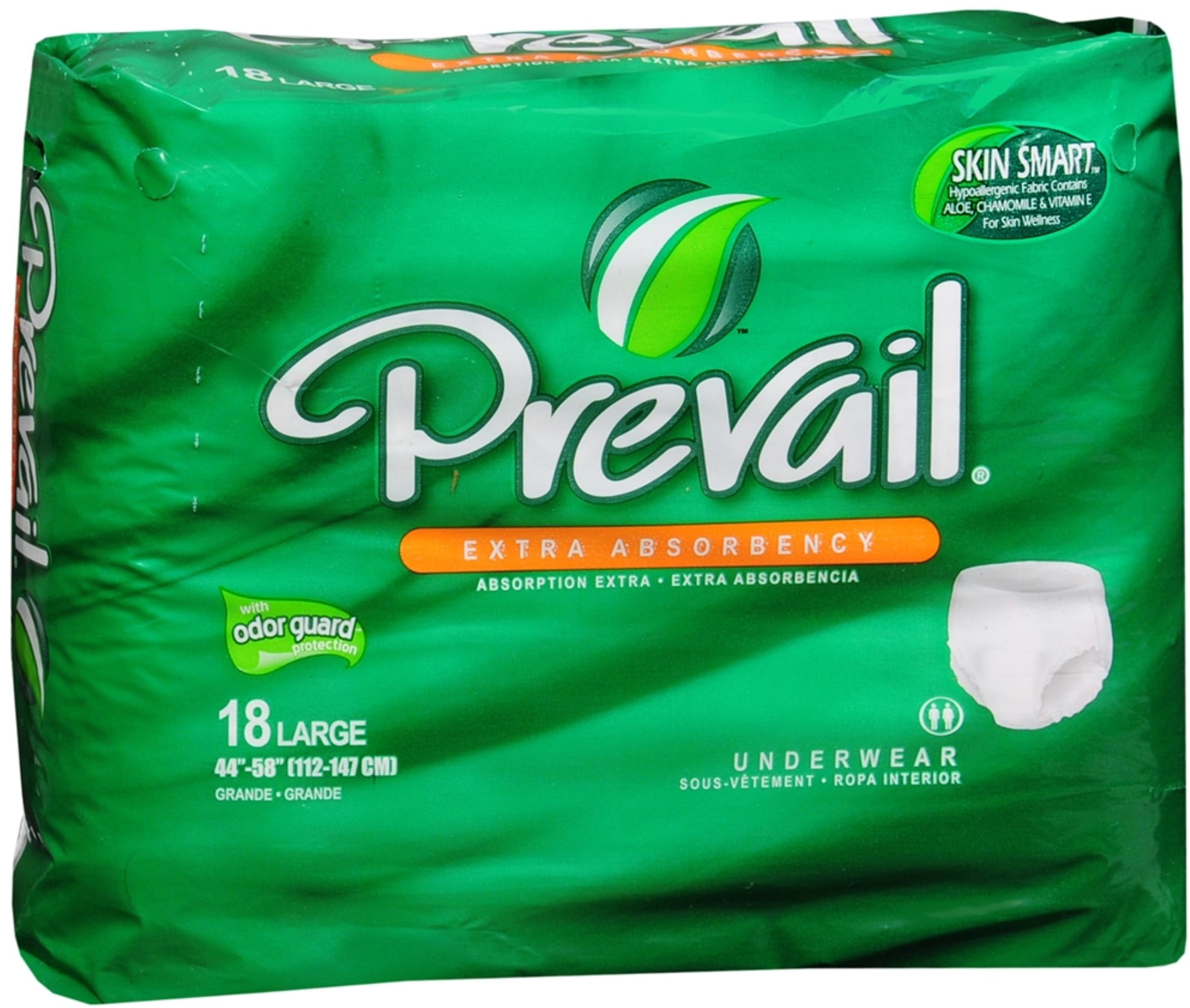 2 Pack - Prevail Protective Underwear, Extra Absorbency, Large, 18 ...