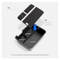 ABS Car Armrest Storage Box Organizer with Antislip Base for Noise ...