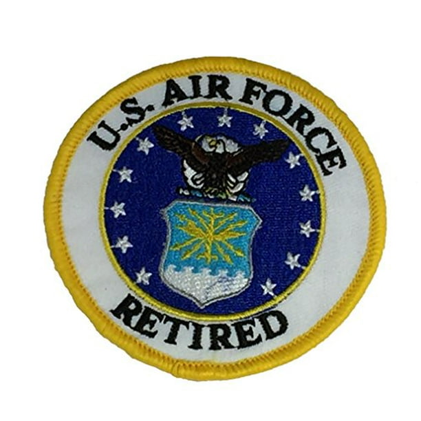 RETIRED UNITED STATES AIR FORCE LOGO Patch - Color - Veteran Owned ...