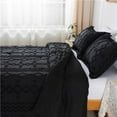 Jml Queen Comforter Set 3 Pcs Black All Season Tufted Jacquard Boho