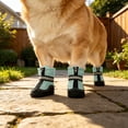 SHJHENG 4 Pcs Breathable Dog Shoes, Waterproof Non Slip Reflective ...