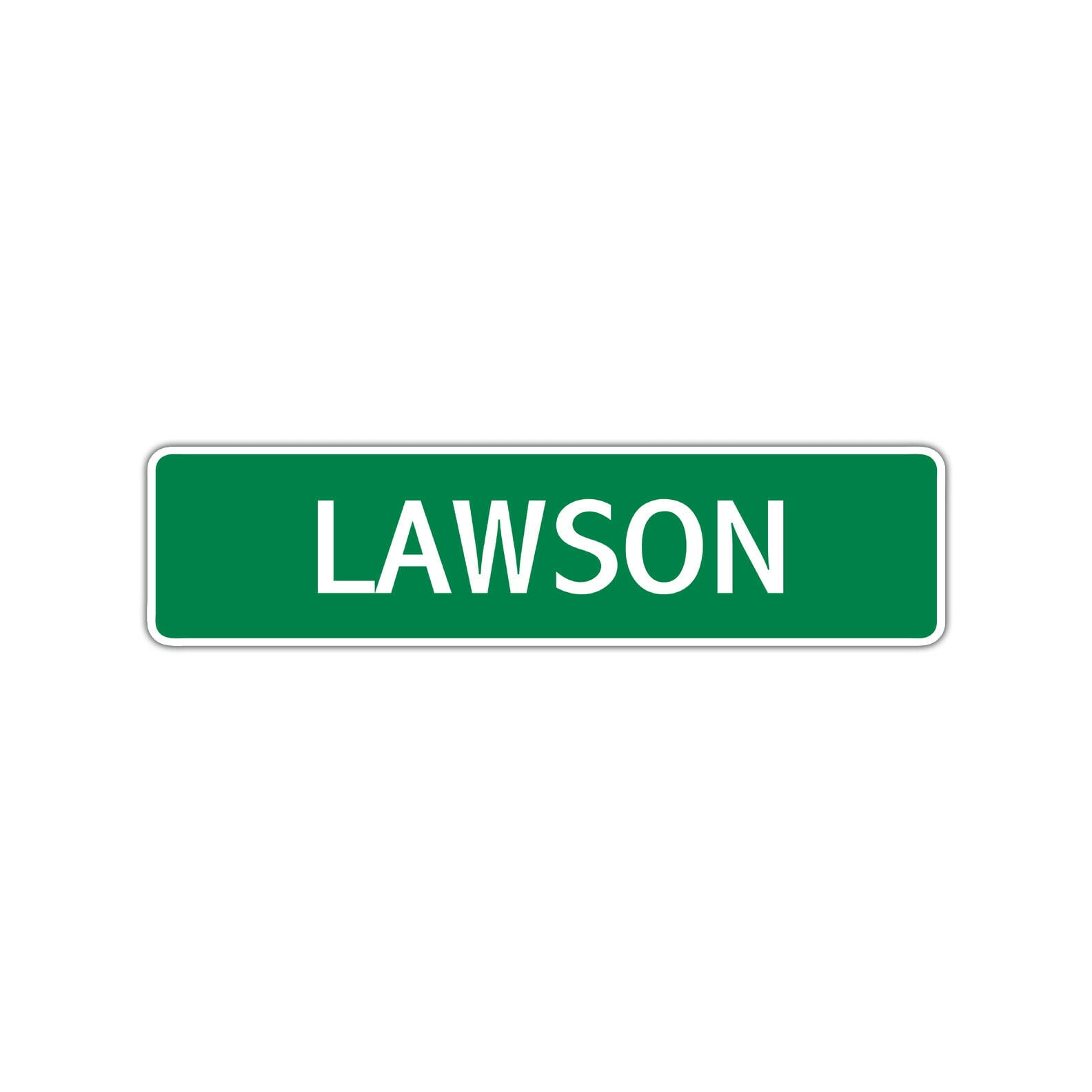 Lawson Boys Children Name Letter Printed Label Novelty Indoor Outdoor ...