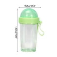 Plastic Double Drinking Cup, Double Straw Cup, Portable Two Water Cups White 420ML - Walmart.com