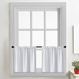 weibbin Short Curtains Half Window Curtains for Bedroom, Privacy ...