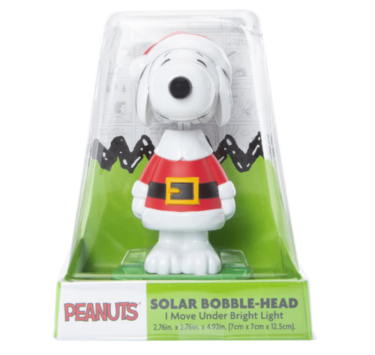 Peanuts Santa Snoopy Merry Christmas Solar Bobblehead New with Box ...