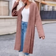 Aellinatey Women's long cardigan cardigan, thick and loose-fitting ...