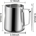 Fuliko 20 oz Milk Frothing Pitcher, 304 steel 600ml milk can coffee ...
