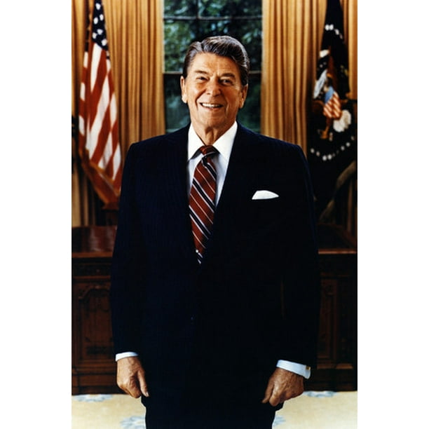 President Ronald Reagan 24x36 Poster Iconic Pose in White House ...
