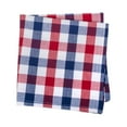 DII Red & Blue Check Napkin (Set of 6), 20x20", 100% Cotton - Walmart.com