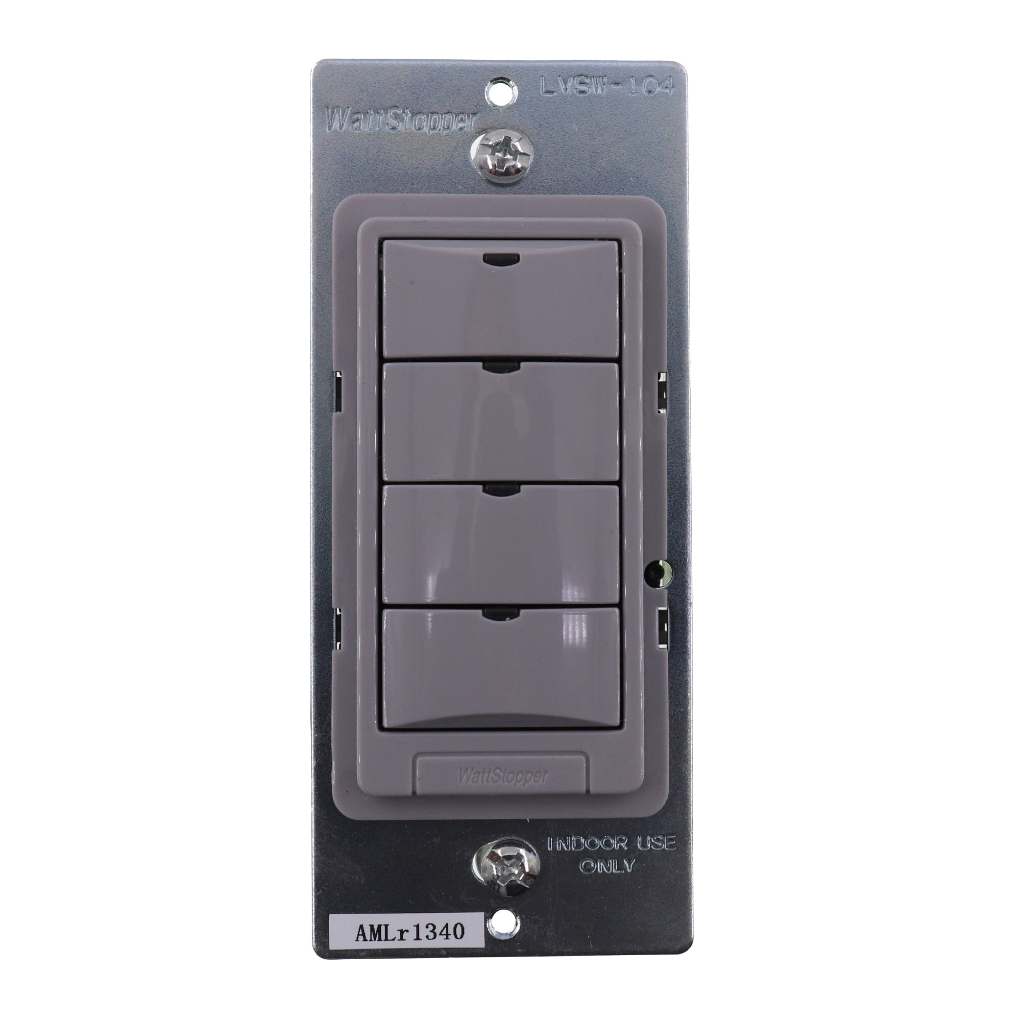 Wattstopper LVSW-104-G 4-Button Digital Wall Switch, Low Voltage, 24V ...
