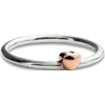 Ring in sterling silver w/14 gold heart Ring sz 54 196548-54 - Walmart.com