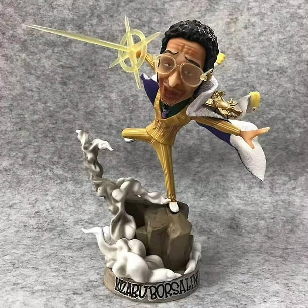 20cm Anime One Piece Borsalino Battle Scene Yellow Ape Light Speed Kick ...