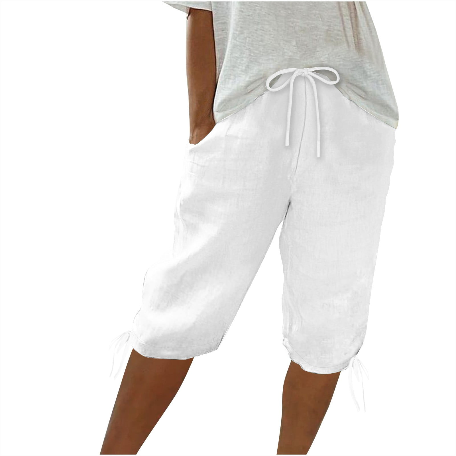 Click here for Bowake Linen Shorts For Women Trendy Summer 2024 B... prices
