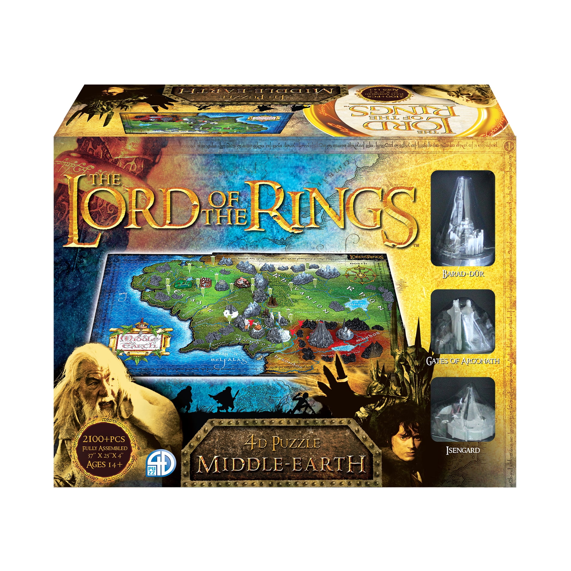 4D Cityscape The Lord of the Rings - Middle-earth 4D Puzzle: 2100+ Pcs ...