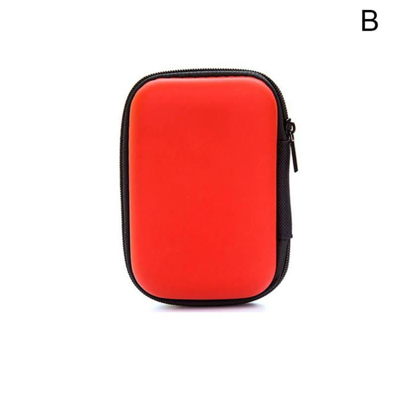 Black Digital Camera Storage Box Portable Camera Bag Cable Bag Earphone ...