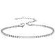 Diamond Cut Tennis Sterling Silver Foot Chain Ankle Bracelet Beach ...
