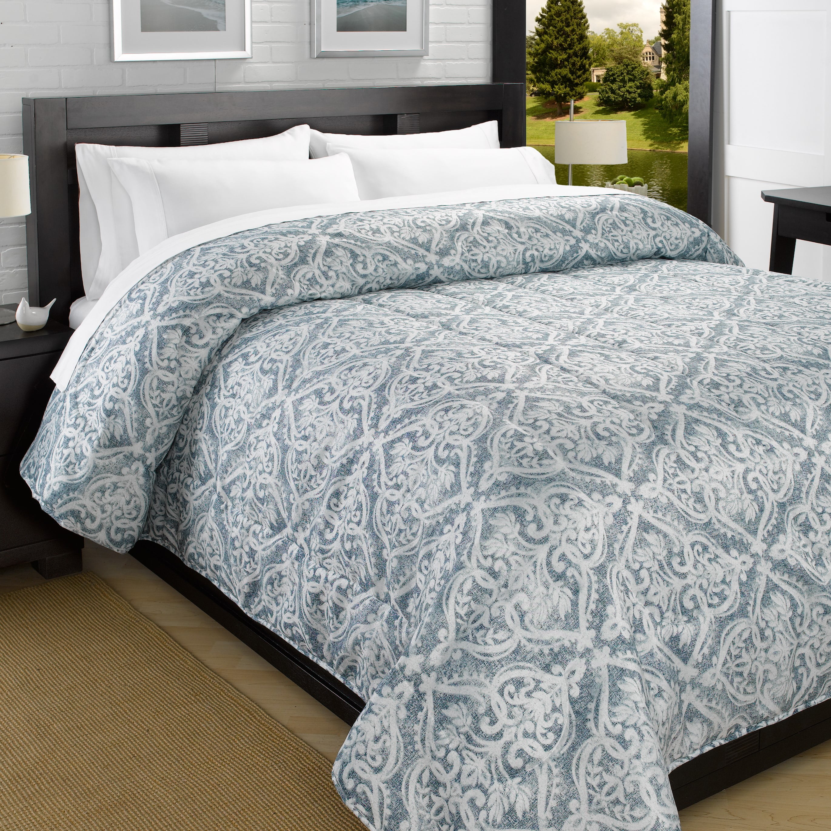 Printed Down-Alt Ultra Lightweight Comforter - Walmart.com