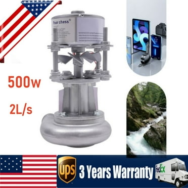 Miumaeov Mini Hydro Generator Portable Hydro Power Station Water ...