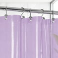 Barossa Design Lightweight PEVA Shower Curtain, Clear Lavender, 72" x ...