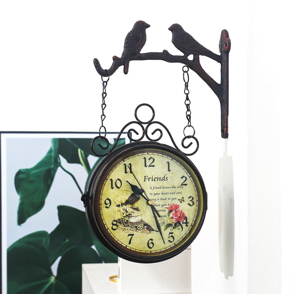 Click here for Elodie Double Sided Wall Clock  8inch Metal Wall H... prices