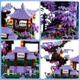 Cherry Blossom Tree House Micro Building Blocks Set,Peach Blossom Pond ...