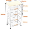 3-Layer Fruit Basket Kitchen Food Storage Organizer and Storage Rack ...