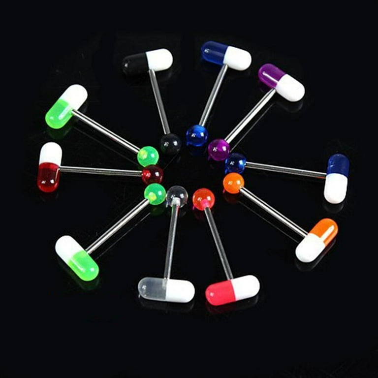 Tongue Piercing Rings Pill