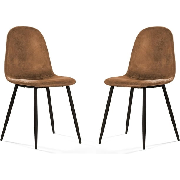 Click here for Qrinnovations 2 Dining Chairs High Back Metal Legs... prices