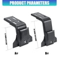 Aluminum AdjustableCar Roof Rack Support Bracket High Top Rain Gutter ...