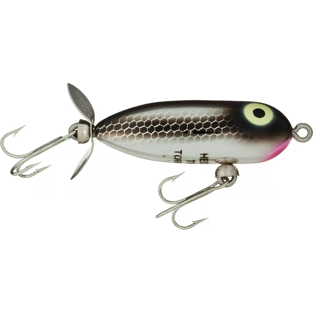 Heddon Tiny Torpedo Fishing Lure Hard bait Black Shiner Glitter 1 7/8 ...