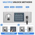 0.6 cubic foot safe with digital keypad lock and key, home safe for ...