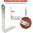 HSEAMALL 5PCS 125 * 75mm Round Edge Stainless Steel Bracket Right Angle ...