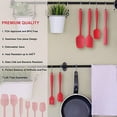 6PCS Silicone Spatula Set, Non-Stick & Heat-Resistant Rubber Spatula ...