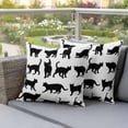 Black Cat Outdoor Waterproof Throw Pillow Covers 26x26 Set of 2, Modern ...