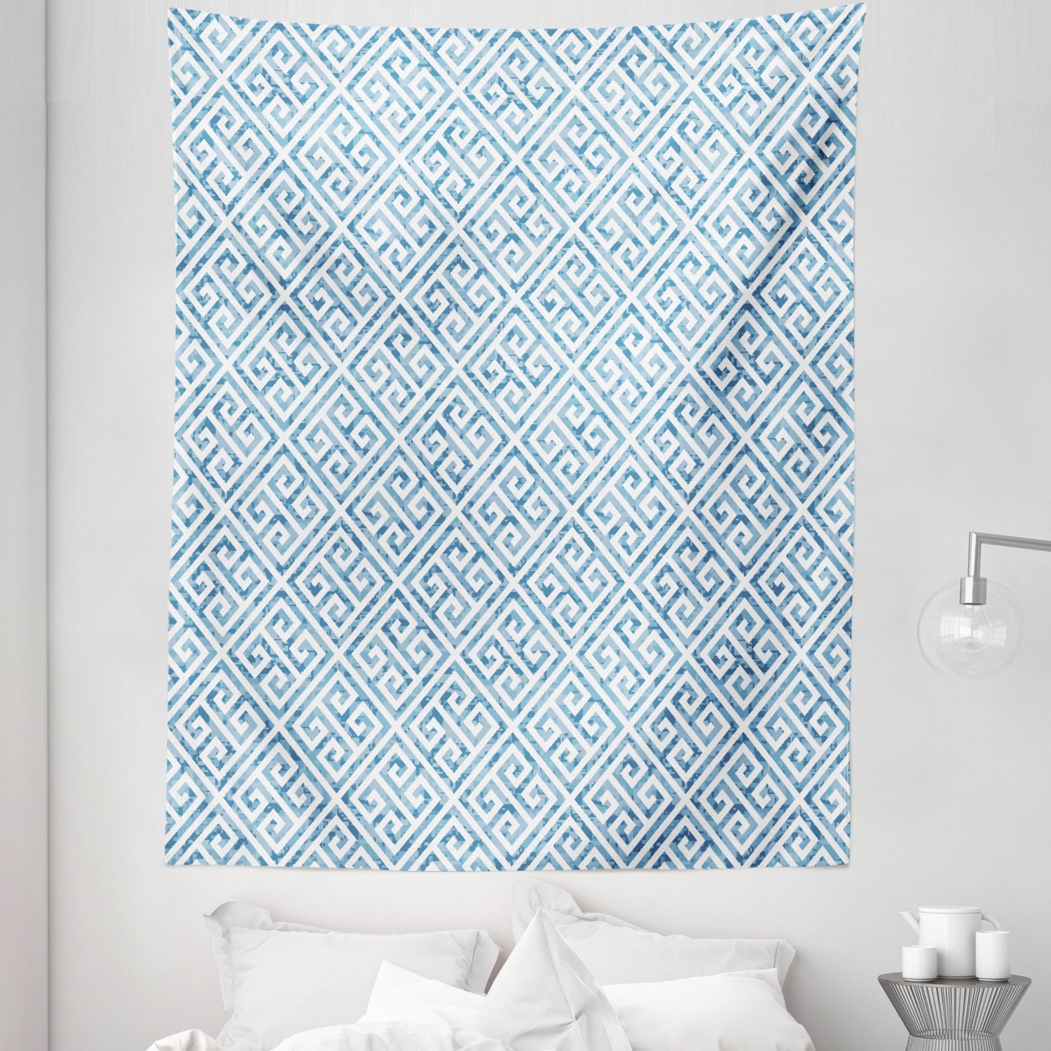 Greek Key Tapestry, Tile Mosaic Pattern in Antique Meander and Camo ...