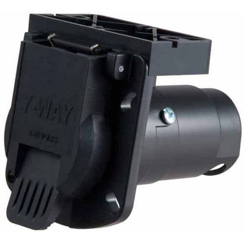 CURT 58417 Vehicle-Side 7-Pin RV Blade Trailer Wiring Harness Connector ...