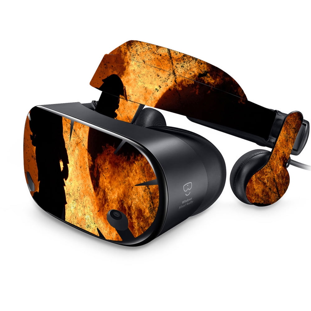 Skin Decal Wrap Compatible With Samsung Odyssey VR Sticker Design Fire ...