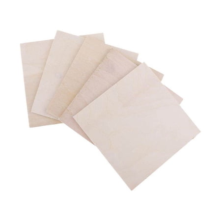 10 Pieces DIY Model Balsa Wood Plate Wood Sheet Wooden Plate Wood ...