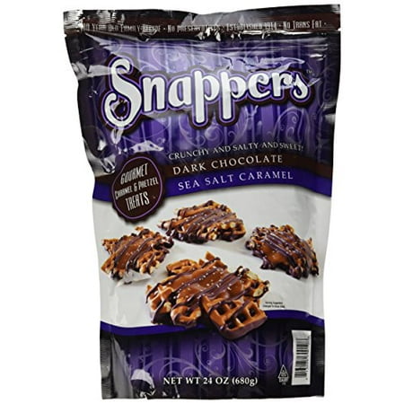 Snappers Crunchy and Salty and Sweet Dark Chocolate, Sea Salt Caramel ...