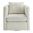 Comfort Pointe Sheldon Ivory Performance Fabric Swivel Barrel Chair - Walmart.com