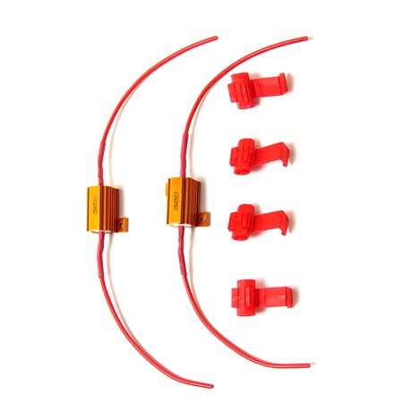 2PC 25W 6Ω LED Resistor Decoder Car Turn Signal Reverse Light Decoder ...