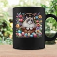 Cute Ragdoll Cat Surrounded By Eggs And Spring Flowers Coffee Mugs ...