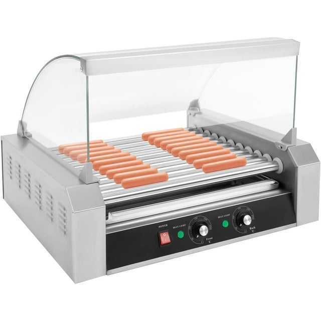 Miumaeov Hot Dog Roller Machine Commercial Electric 11 Roller Grill Hot ...