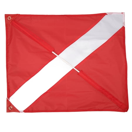 Red White Scuba Diving Flag Clear Warning Nylon International Dive ...