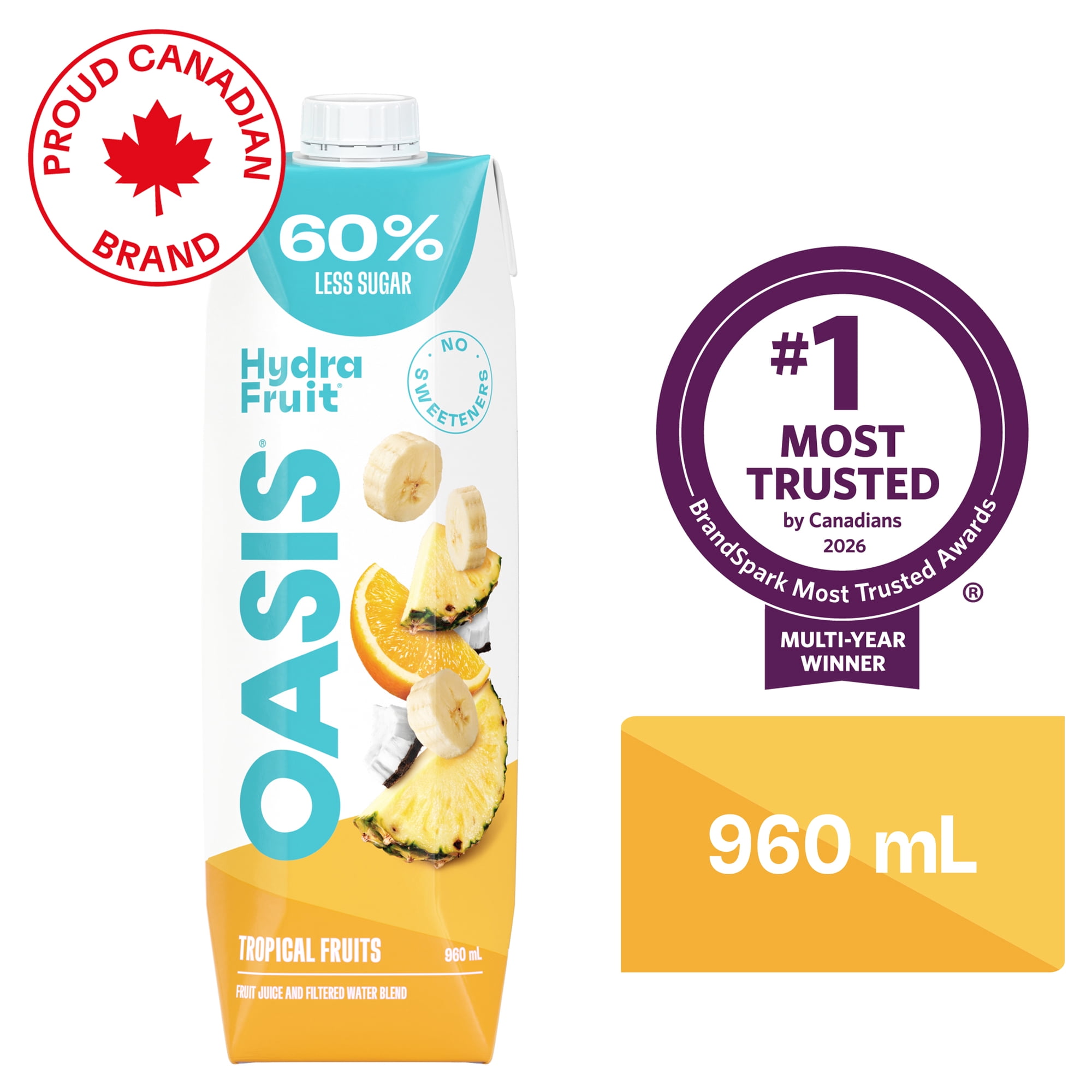 Click here for Oasis Hydrafruit Tropical Fruits Beverage 960 Ml prices