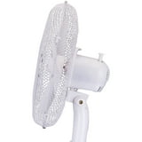 Brentwood Kool Zone 3 Speed 16" Oscillating Stand Fan, White - Walmart.com
