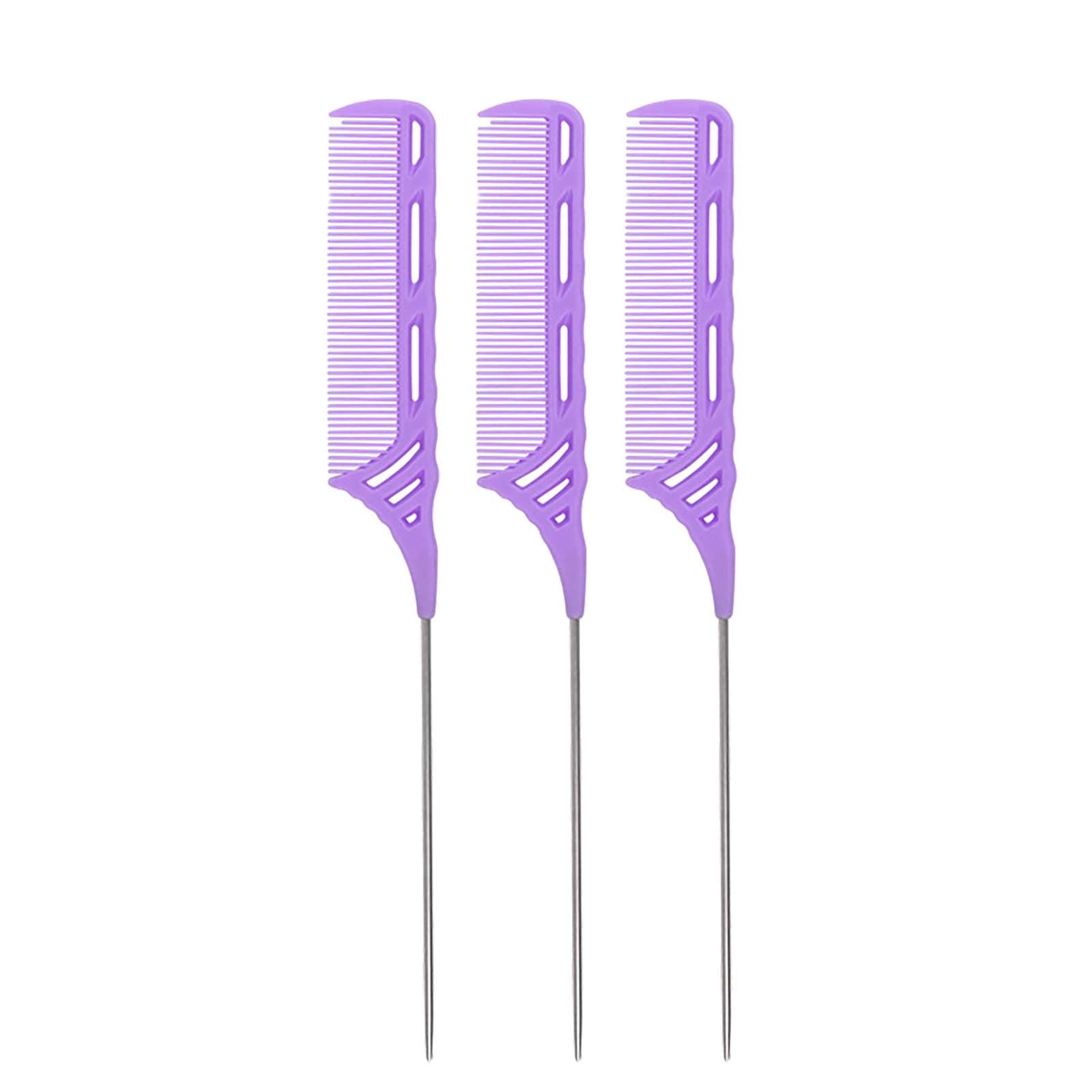XZNGL Tail Lights Hair Comb Hairdressing Steel Needle Point Tail Comb xzngl-tail-lights-hair-comb-hairdressing-steel-needle-point-tail-comb